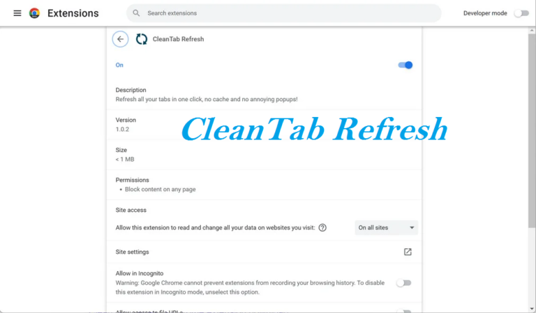 How to Remove CleanTab Refresh Browser Extension - Malware Guide
